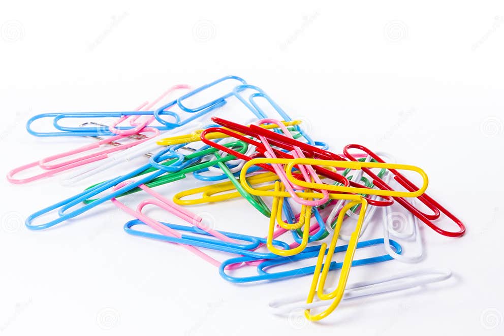 Colored clips stock image. Image of management, distribute - 29396531