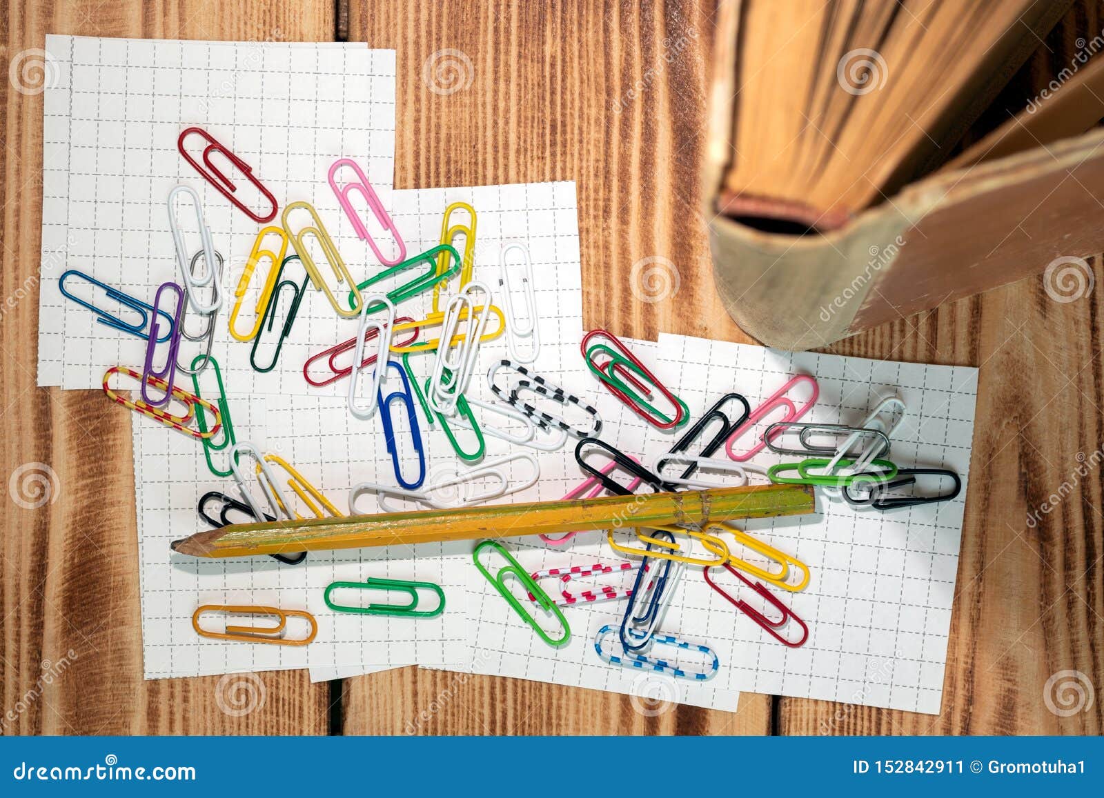 Colored Clips for Labeling Tabs while Studying at the Mess of Scattered ...