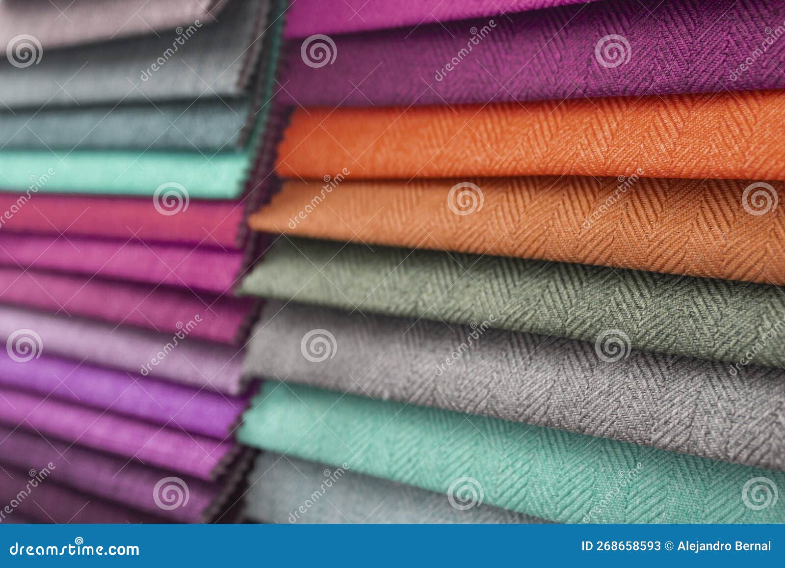 Colored Cloth Samples with Selective Focus Photography Technique Stock ...