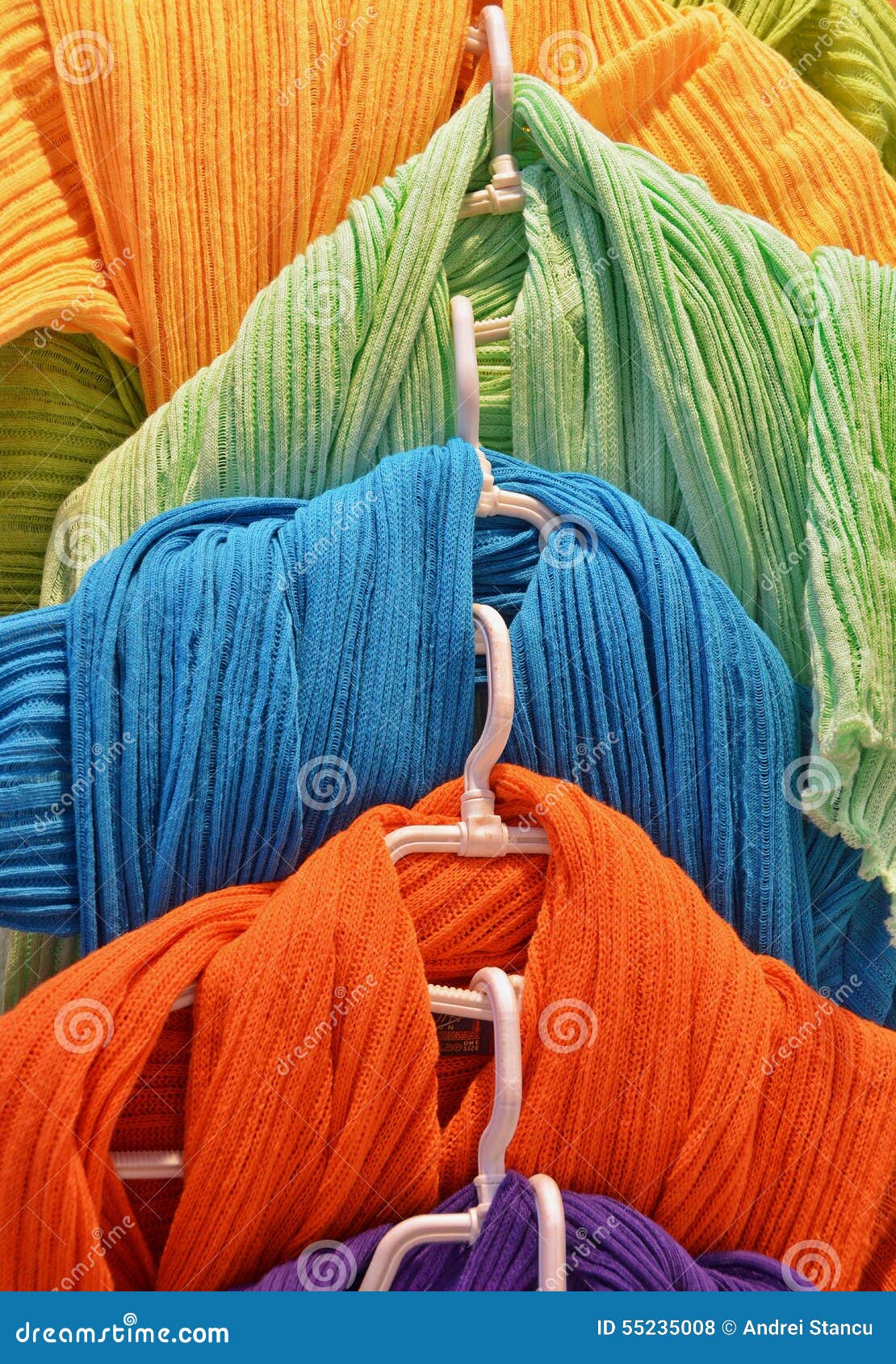Colored clothes stock photo. Image of assorted, colorful - 55235008