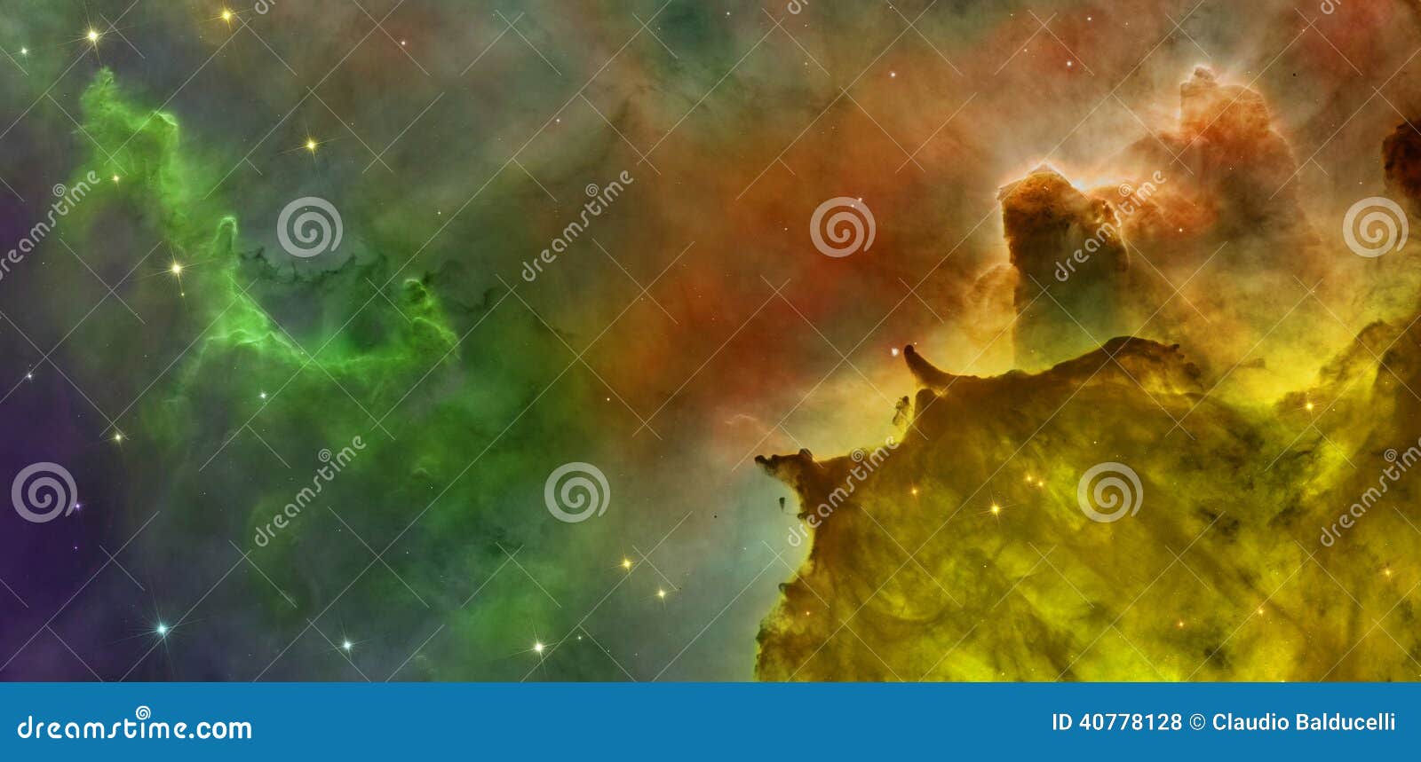 Carina Nebula Space Background Grand Nebula Stock Image | CartoonDealer ...