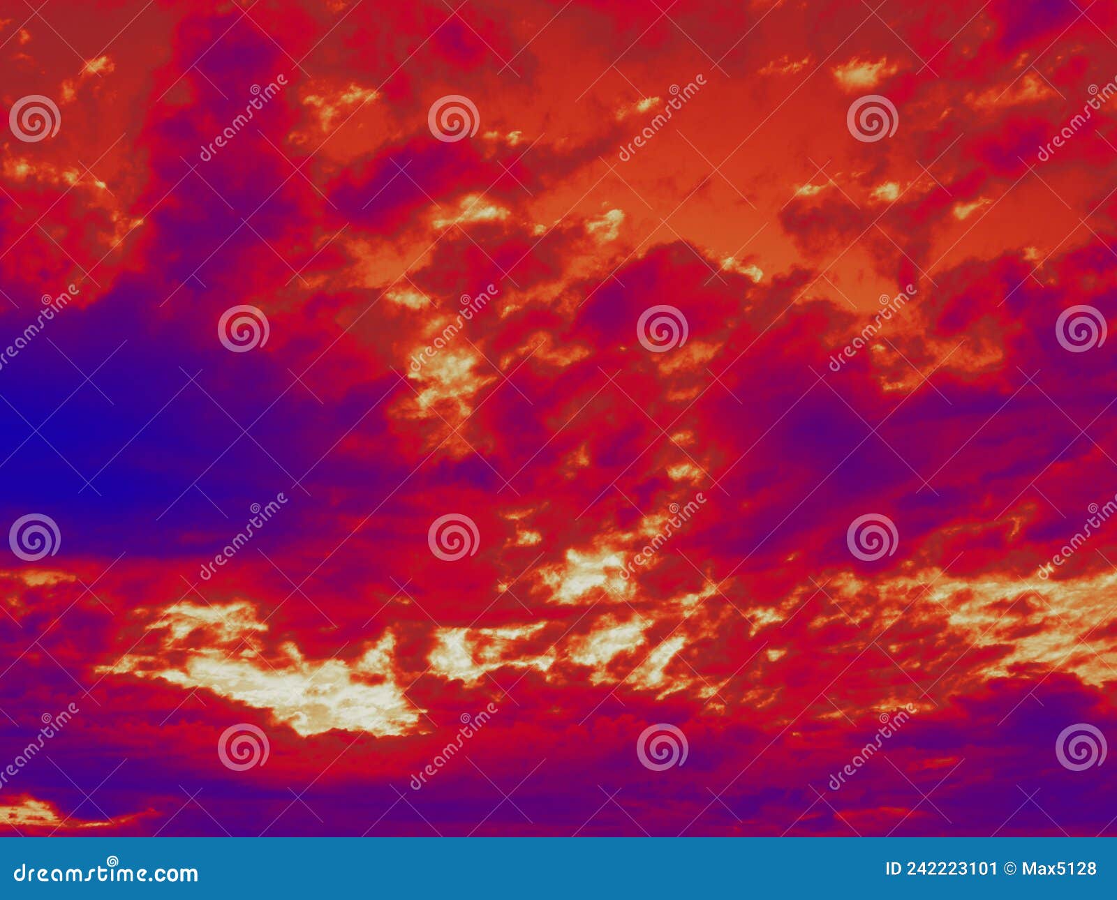 Colored clouds infrared stock image. Image of sheep - 242223101
