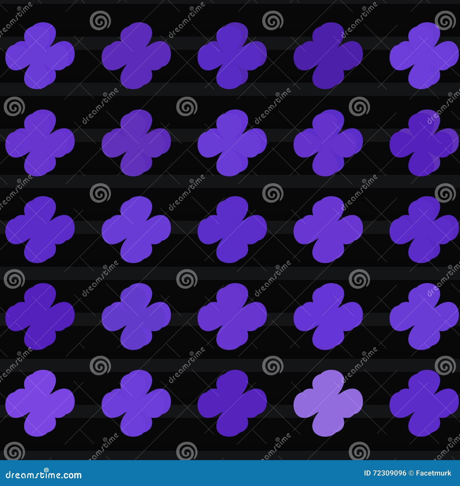 Colored Clovers Vector Background Pattern Stock Vector - Illustration ...