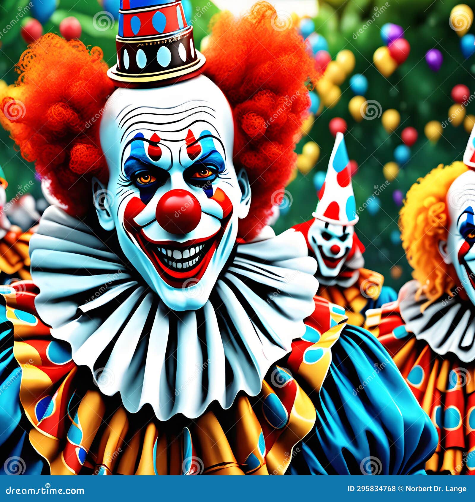 Colored Clown, AI-generatet Stock Photo - Image of humor, aigeneratet ...