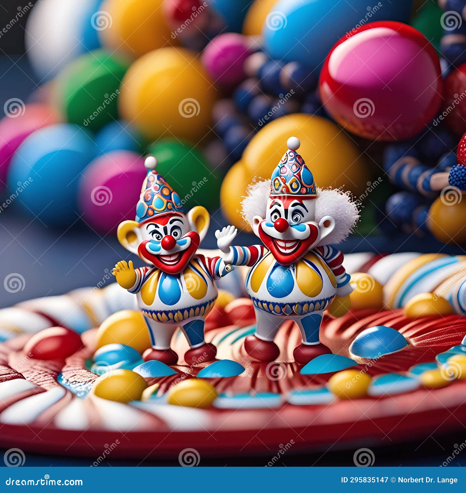 Colored Clown, AI-generatet Stock Image - Image of aigeneratet ...