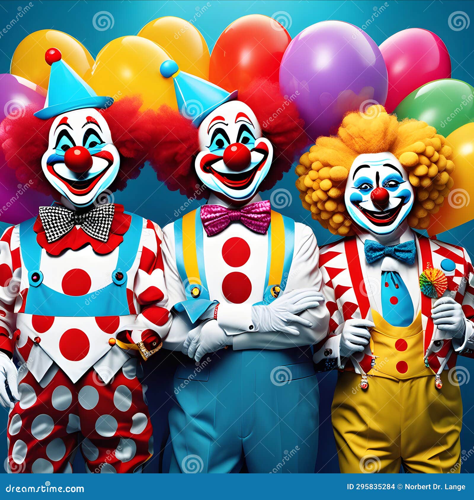 Colored Clown, AI-generatet Stock Illustration - Illustration of nose ...