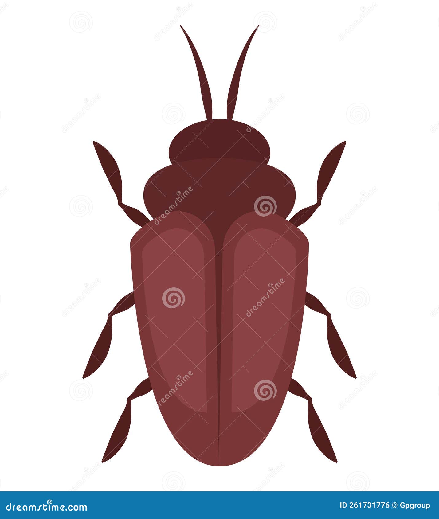 Colored cockroach design stock illustration. Illustration of nature ...