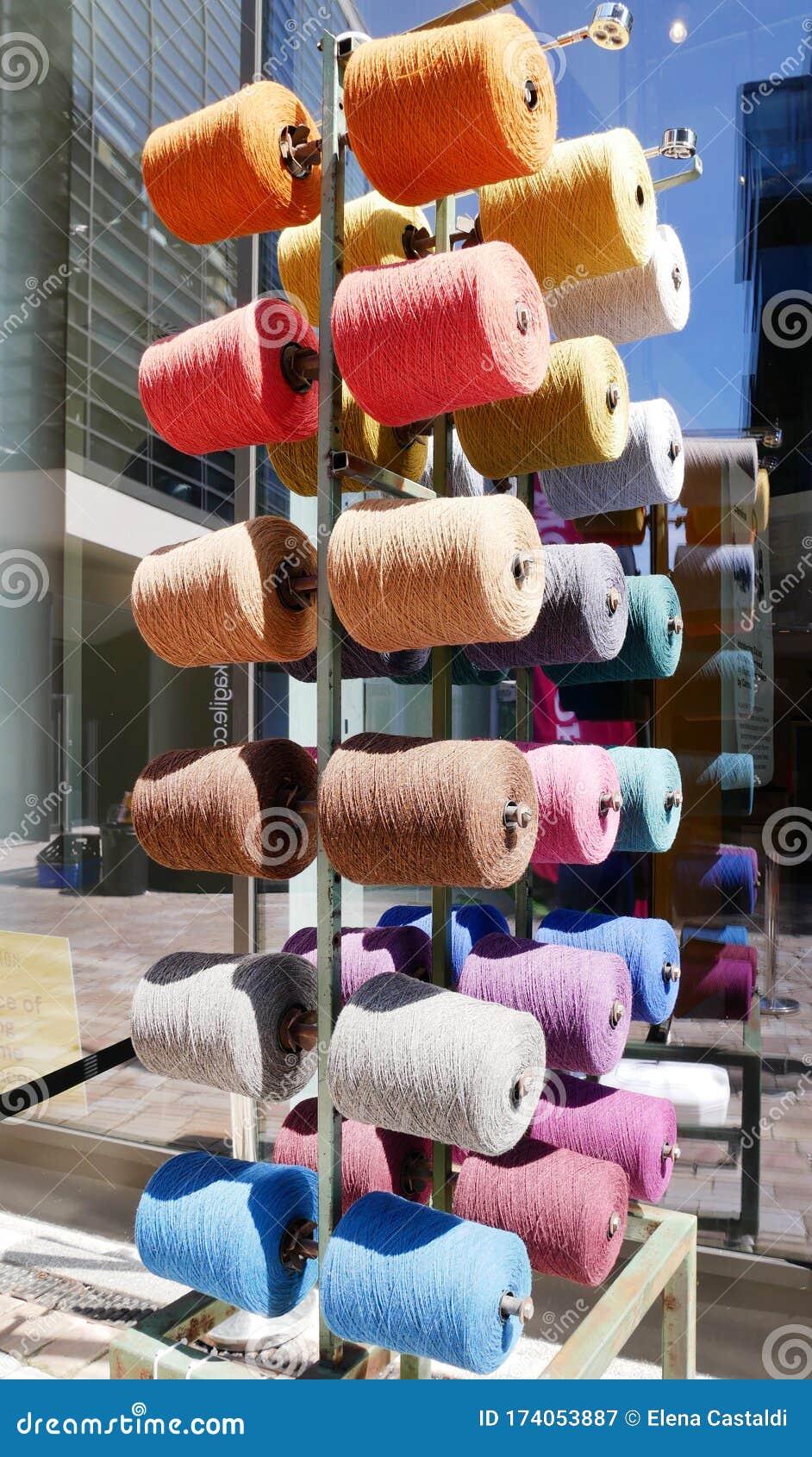 Colored coil of thread stock image. Image of colors - 174053887