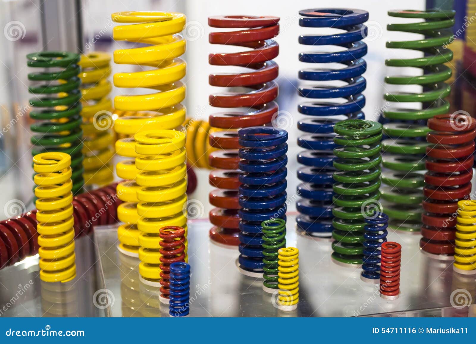 Colored coils stock photo. Image of vertical, springs - 54711116