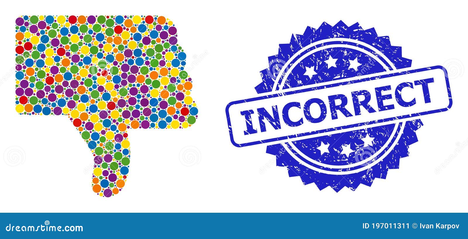 Collage Incorrect Info Icon With Distress Nipah Virus Stamp Cartoon ...