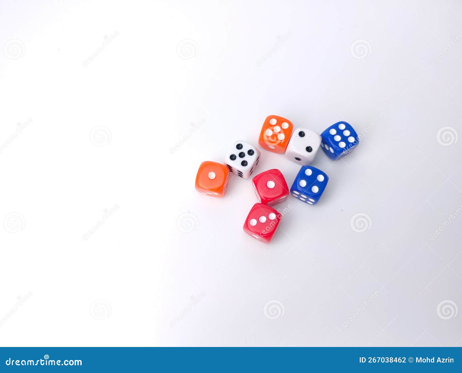 Colored Colored dice stock photo. Image of success, winner - 267038462