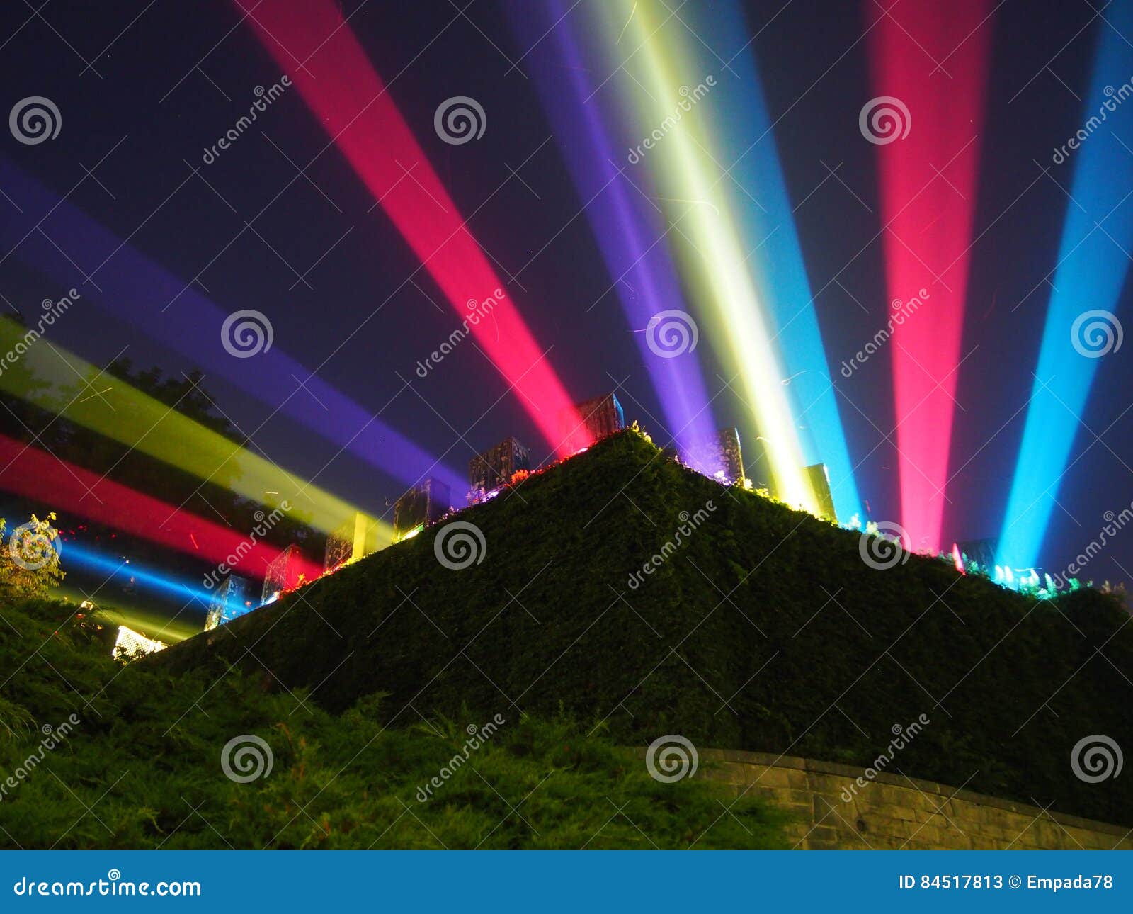Colored or Coloured Light Beams Stock Image - Image of coloured, flouro ...