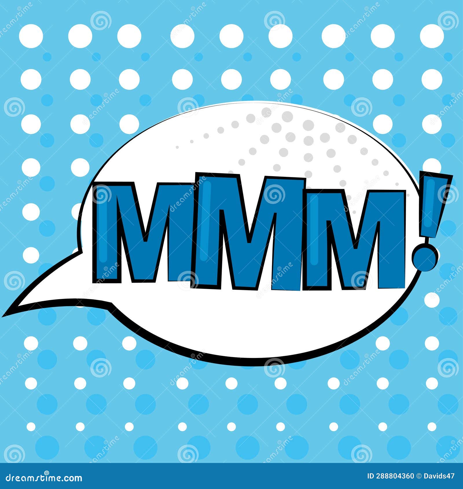 Colored Comic Page with a Bubble Chat Expression Pop Art Vector Stock ...