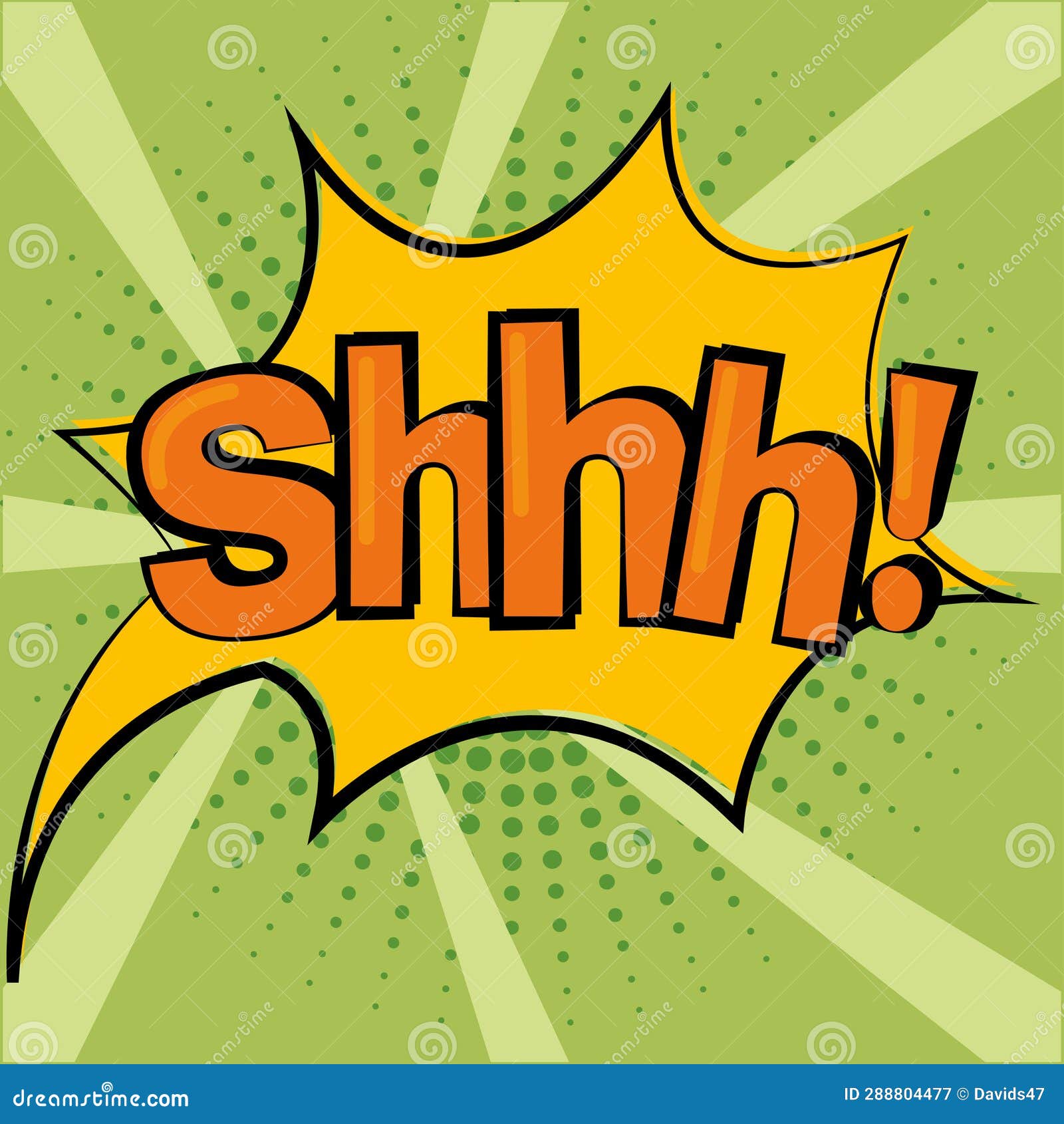 Colored Comic Page with a Bubble Chat Expression Pop Art Vector Stock ...