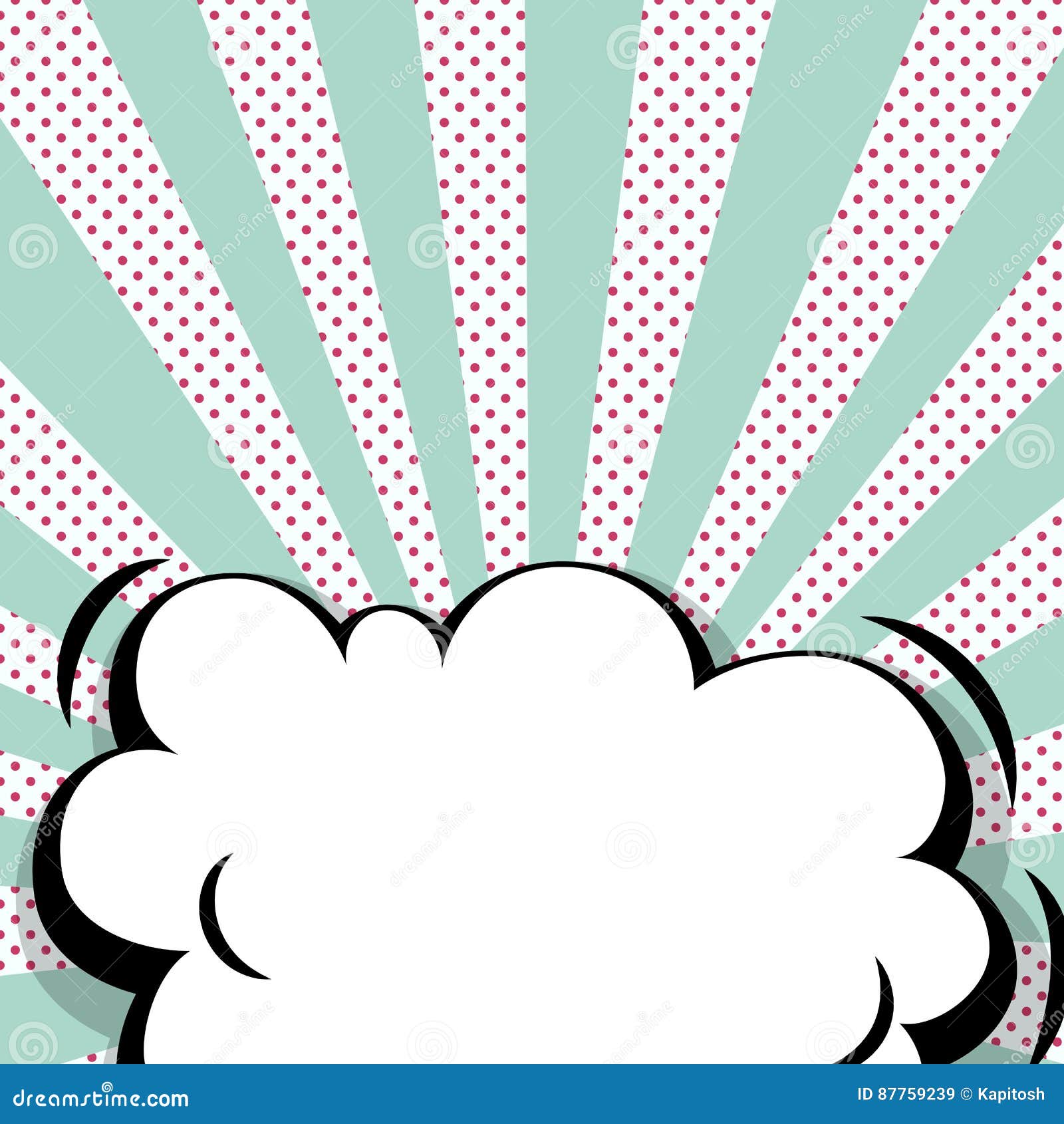 Colored Comic Text Background Light Stock Vector - Illustration of ...