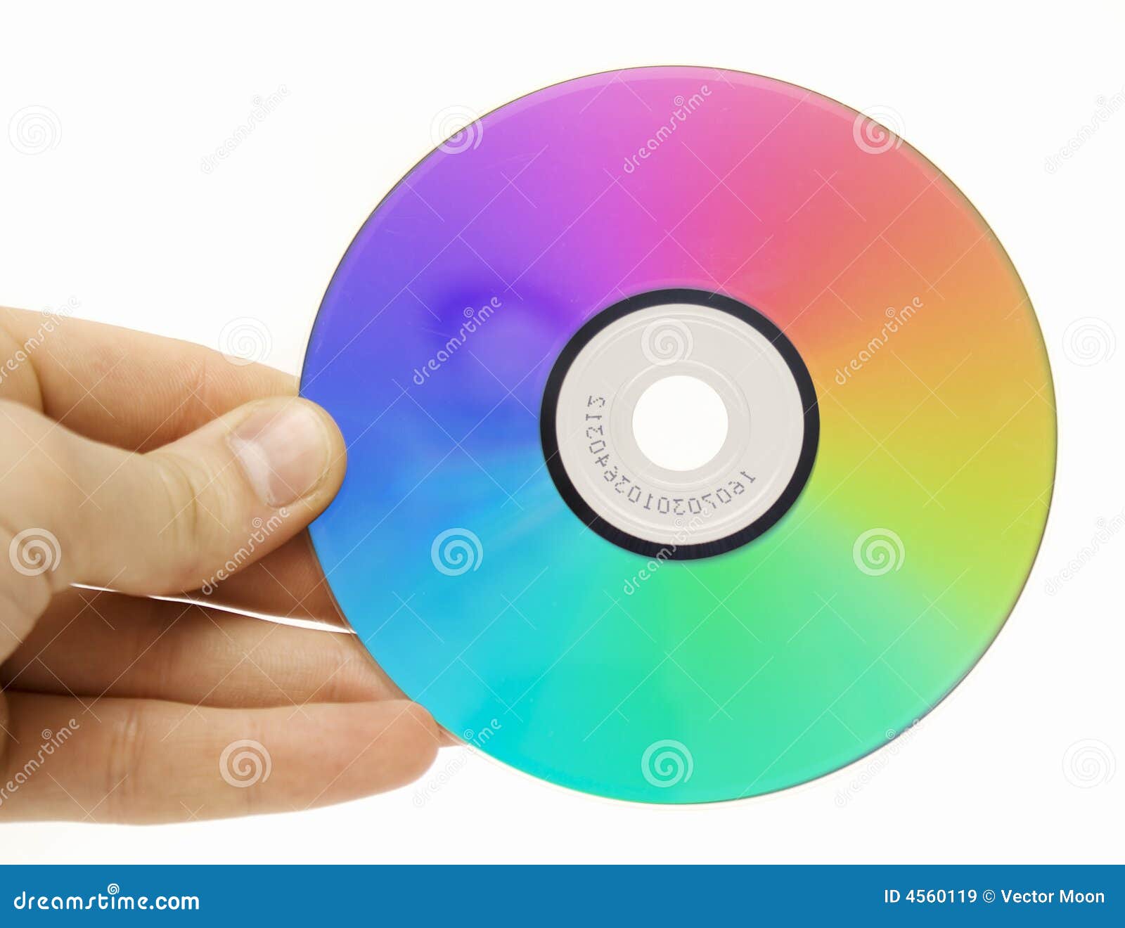 Colored compact disc stock image. Image of software, white - 4560119