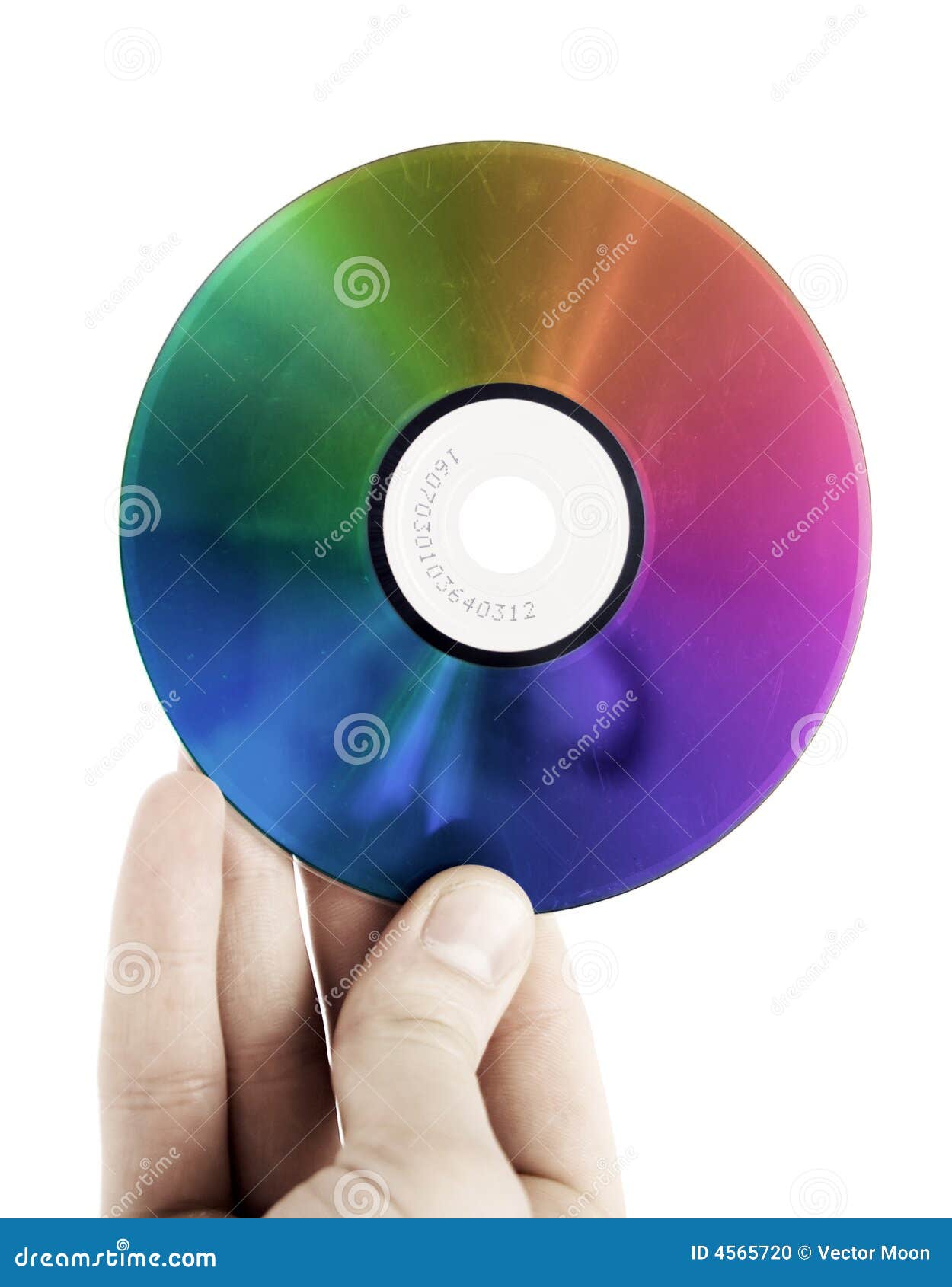 Colored compact disc stock photo. Image of fingers, disk - 4565720