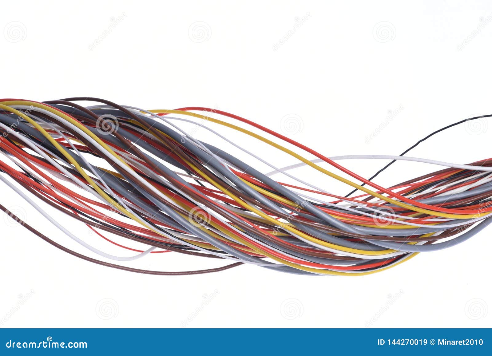 Colored computer cable stock image. Image of cable, technology - 144270019