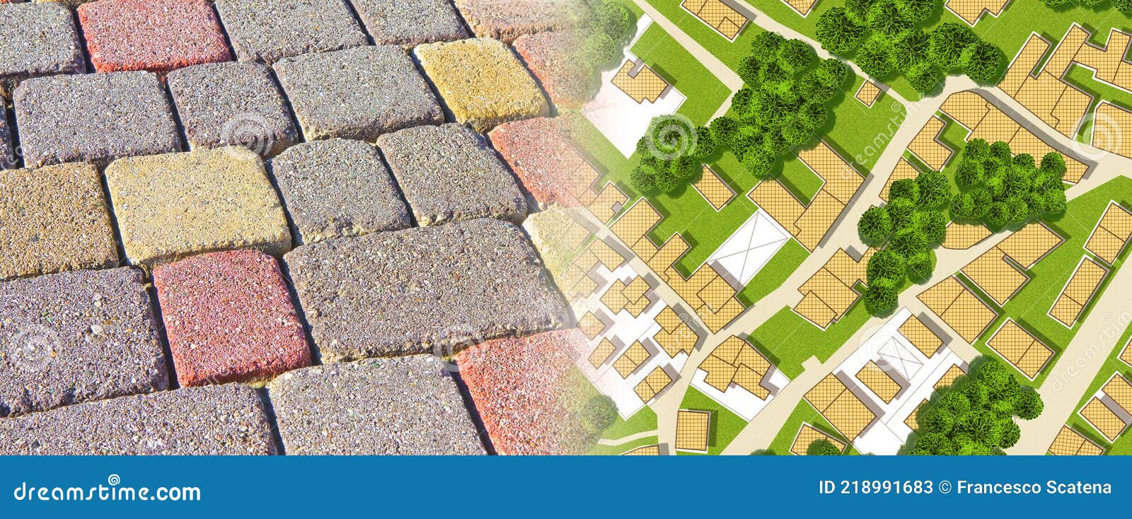 Colored Concrete Permeable Flooring Called Self-locking Floor Assembled ...