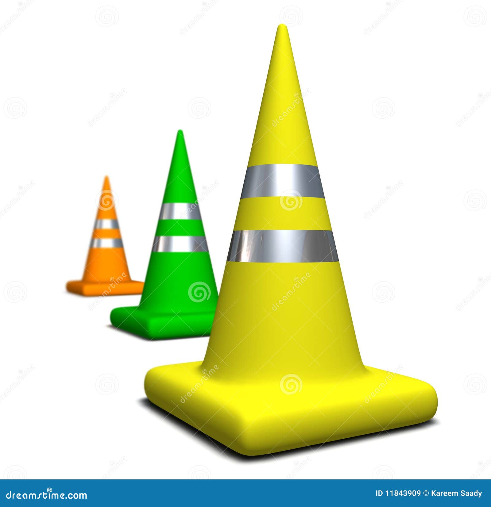 Colored Cones stock illustration. Illustration of cone - 11843909