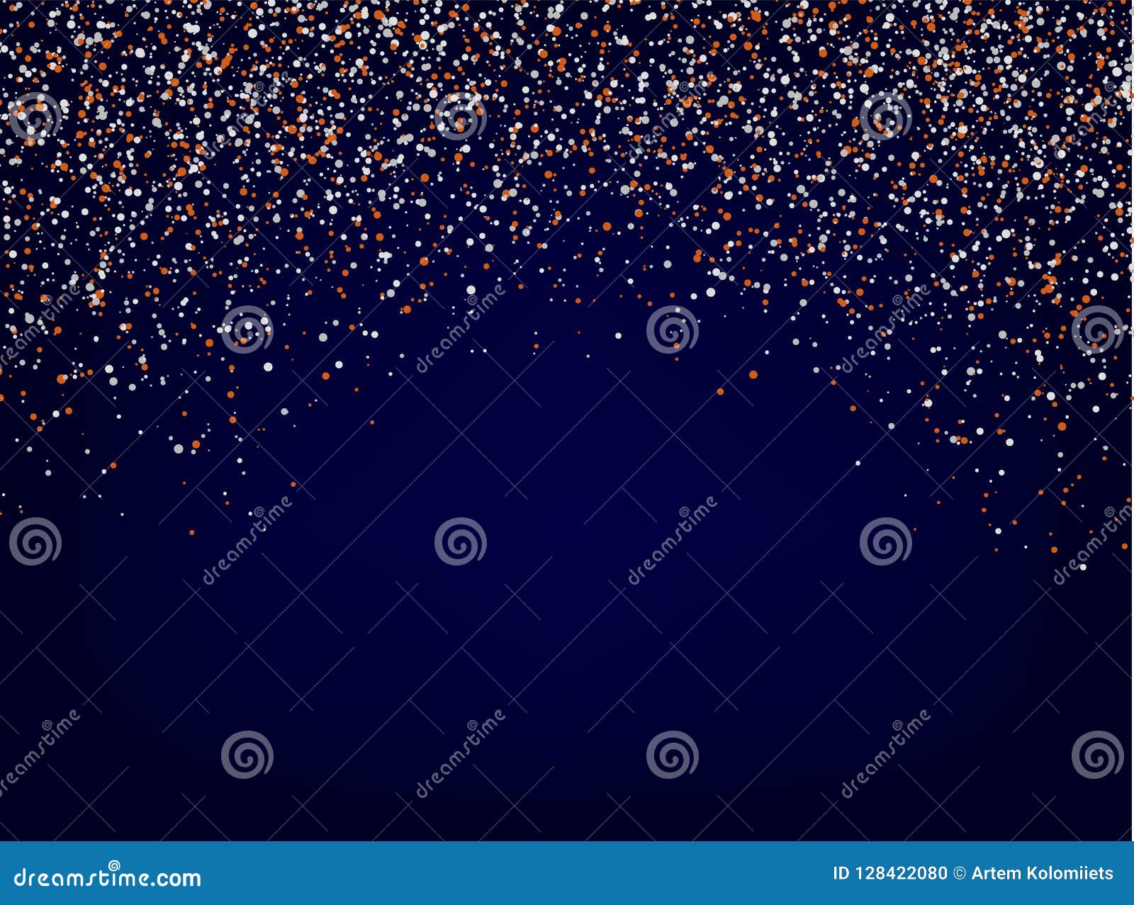 Colored Confetti Falling from the Sky Stock Vector - Illustration of ...