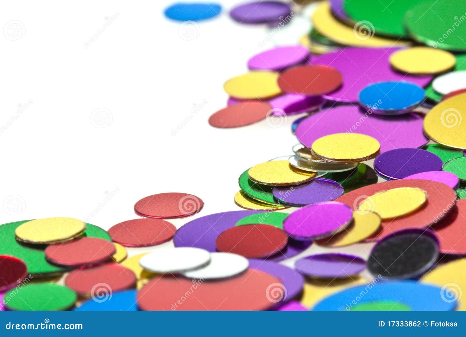 Colored Confetti. White Background Stock Photo - Image of festival ...