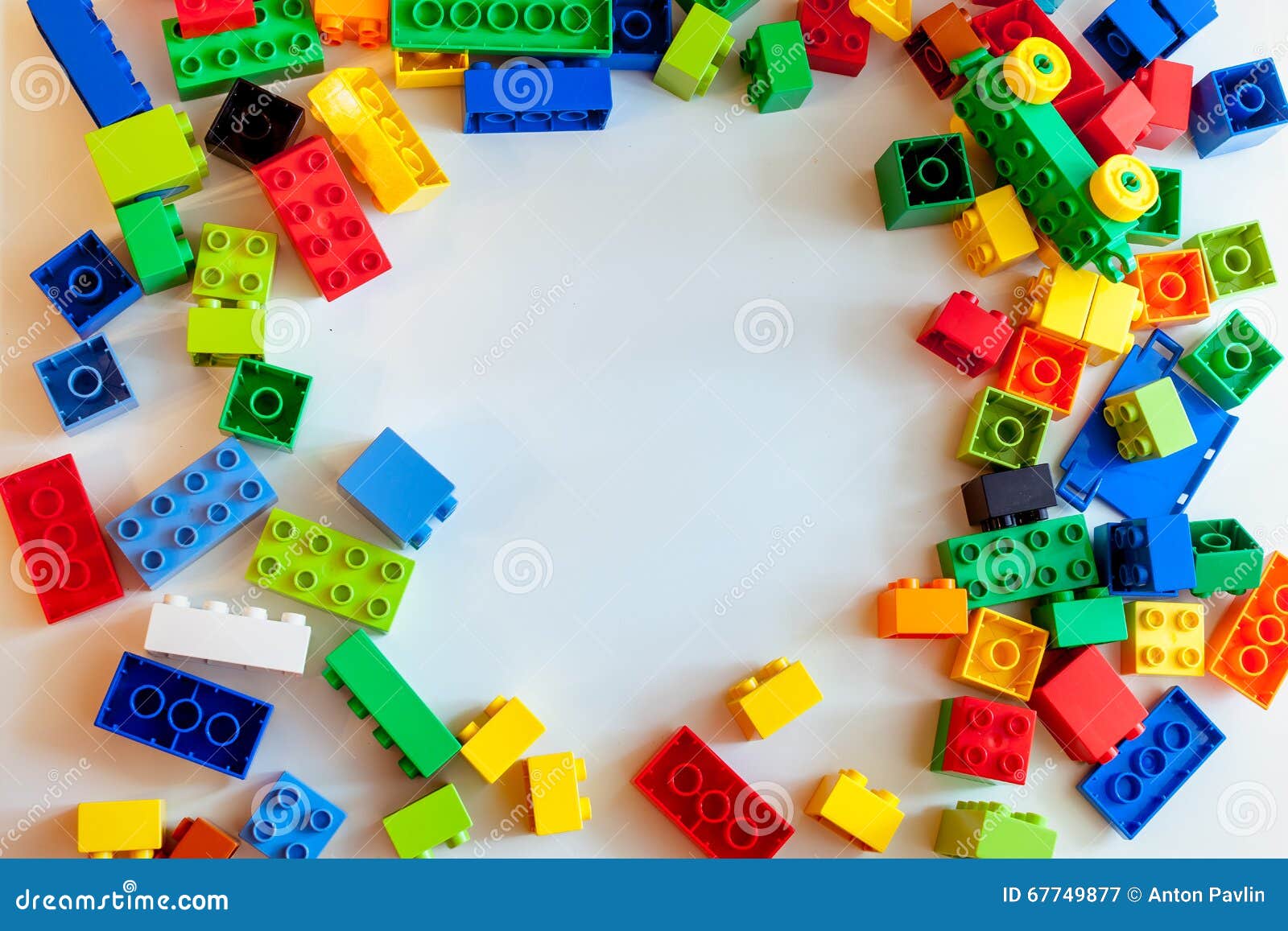 Colored Constructor on White Background Stock Image - Image of colored ...