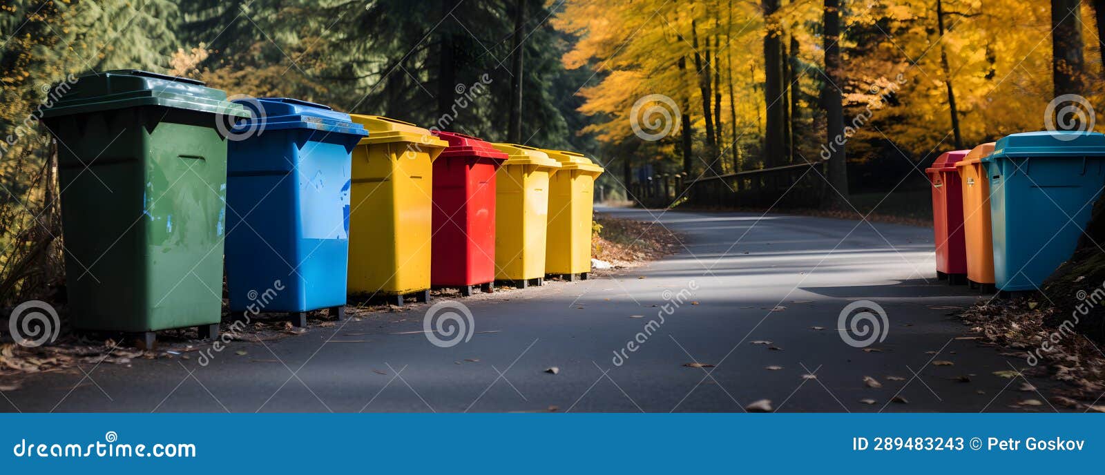 Separating Garbage into Different Containers Stock Image - Image of ...