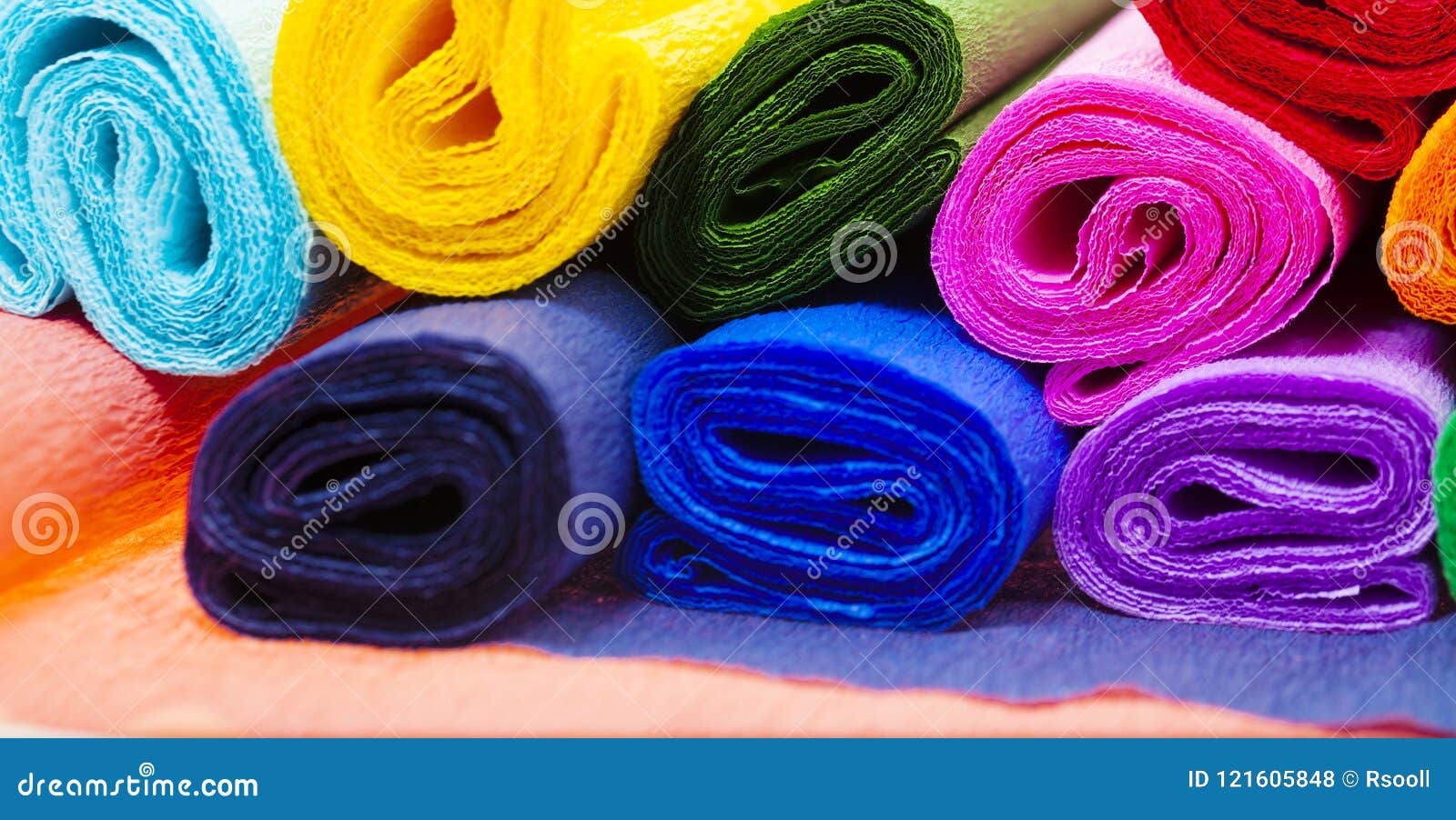 Colored corrugated paper stock photo. Image of application - 121605848