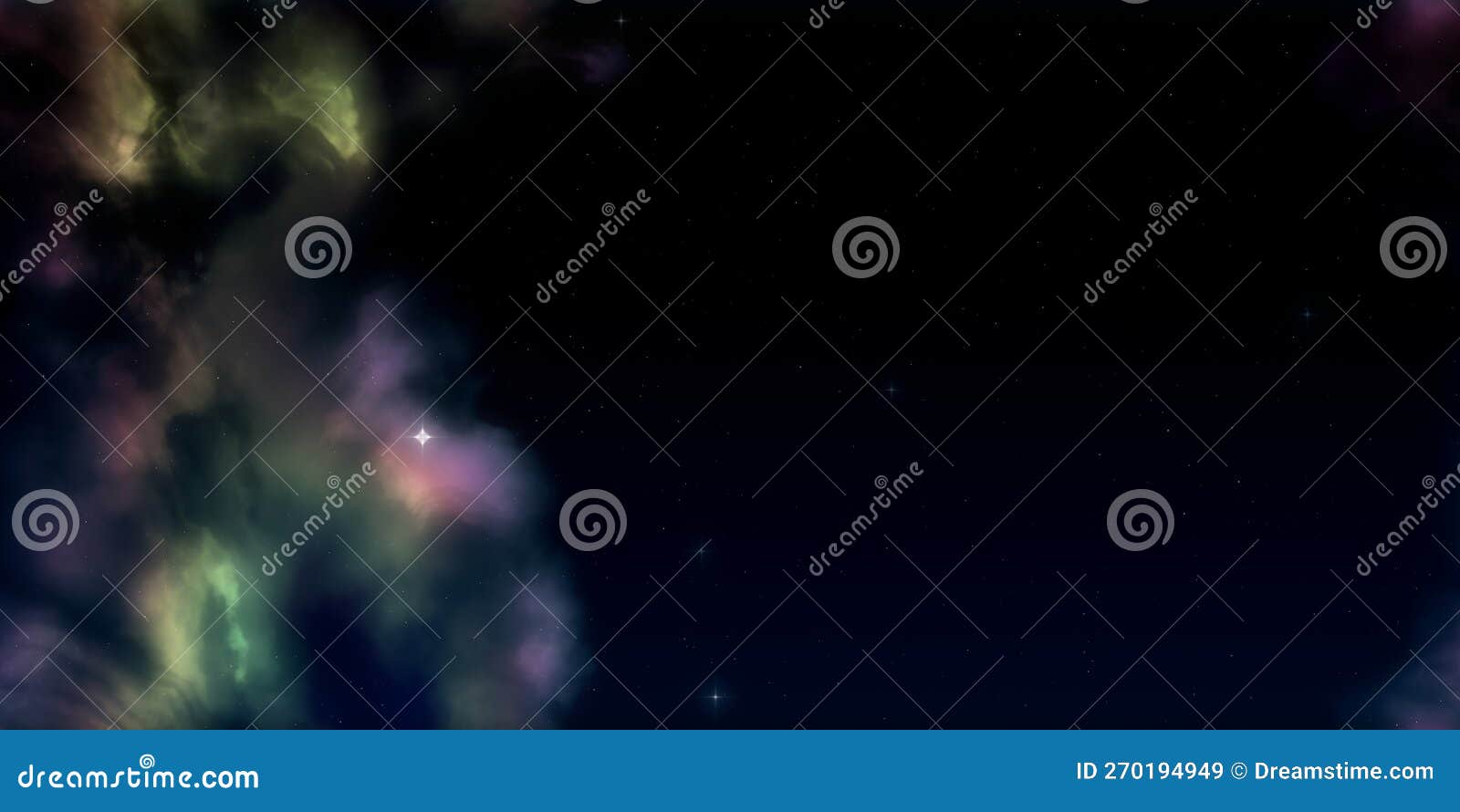 Colored Cosmos Skyscape Pattern. Nightscape Creative Design. Night ...