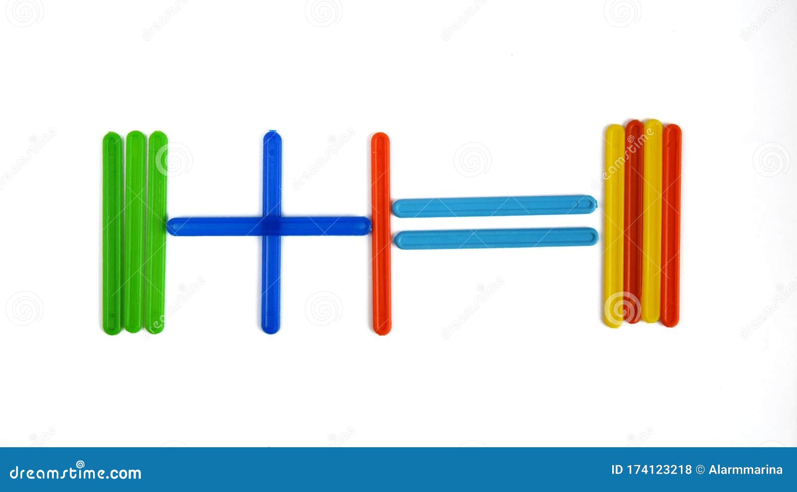 Colored Counting Sticks for Math Calculations for Preschool Children ...