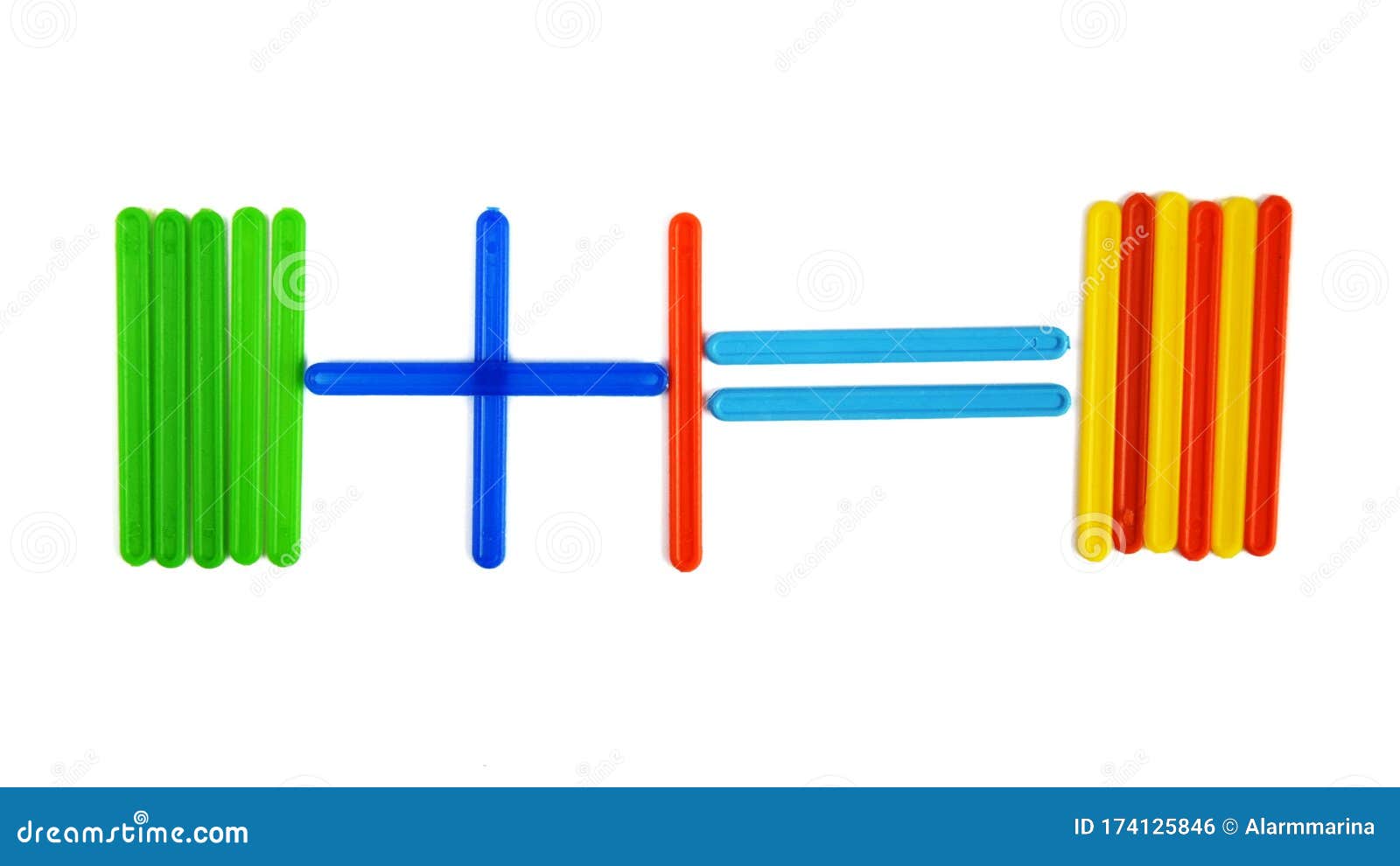 Colored Counting Sticks for Math Calculations for Preschool Children ...