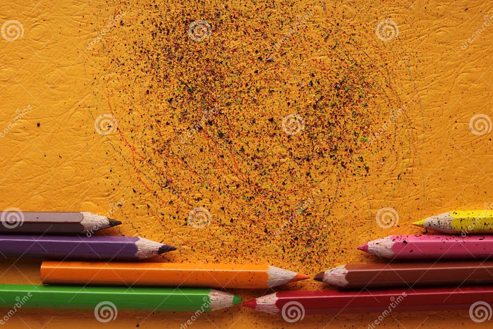 Colored crayon scribbles stock image. Image of multicolored - 37771243