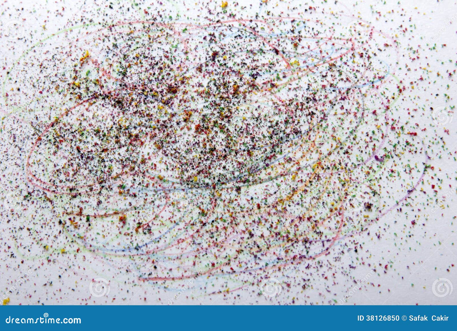 Colored crayon scribbles stock photo. Image of closeup - 38126850