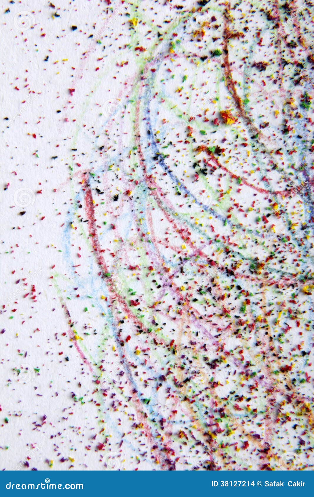 Colored crayon scribbles stock photo. Image of creative - 38127214