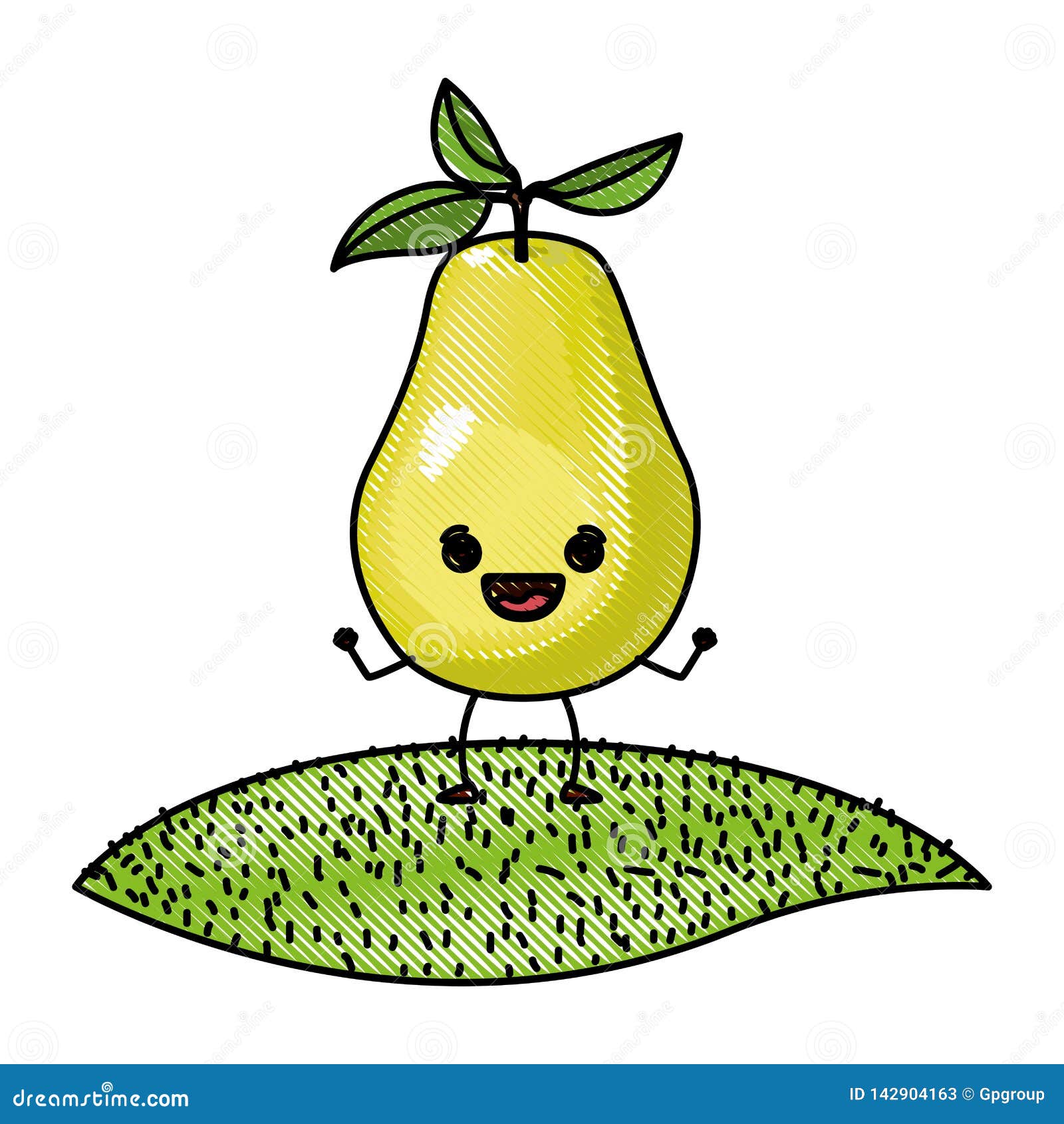 Caricature Pear Or Triangle Female Body Shape Sketch. Hand Drawn Vector ...