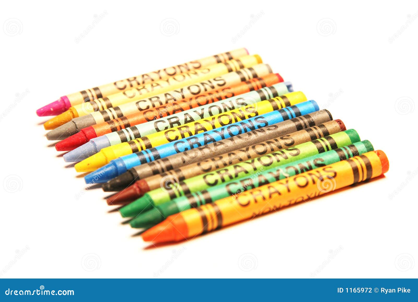 Colored crayons stock photo. Image of creativity, drawing - 1165972