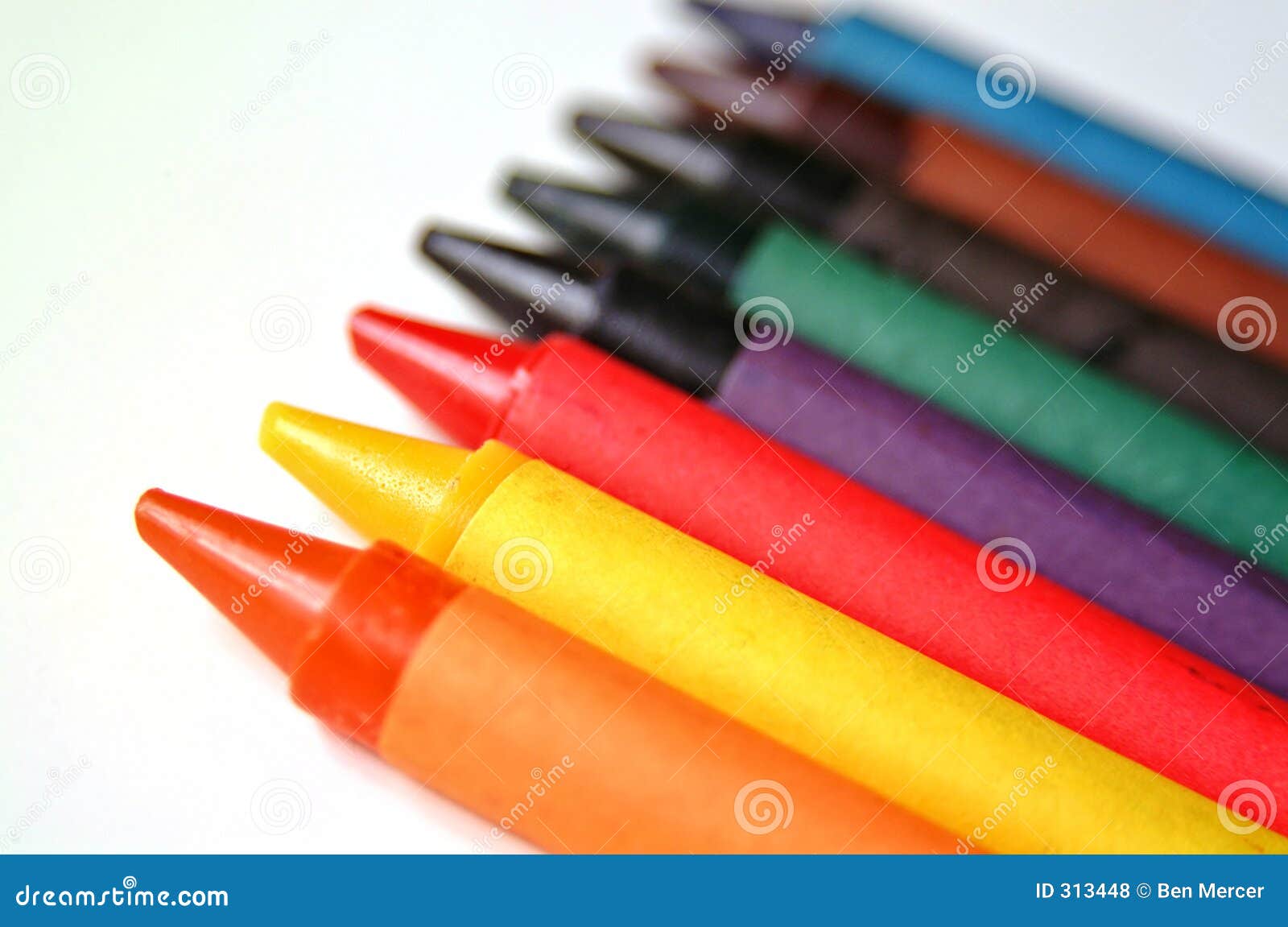 Colored Crayons stock photo. Image of colour, colored, sketch - 313448