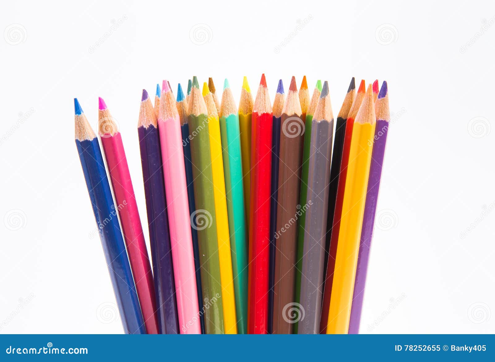 Colored Crayons Isolated at Thailand Stock Image - Image of crayons ...