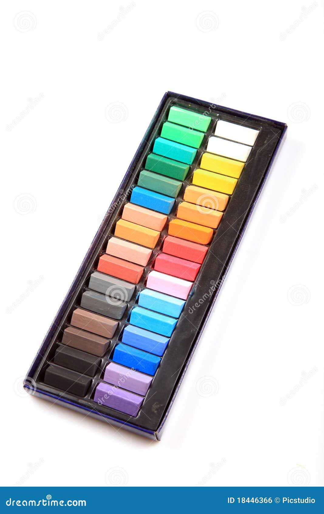 Colored crayons set stock photo. Image of white, colored - 18446366