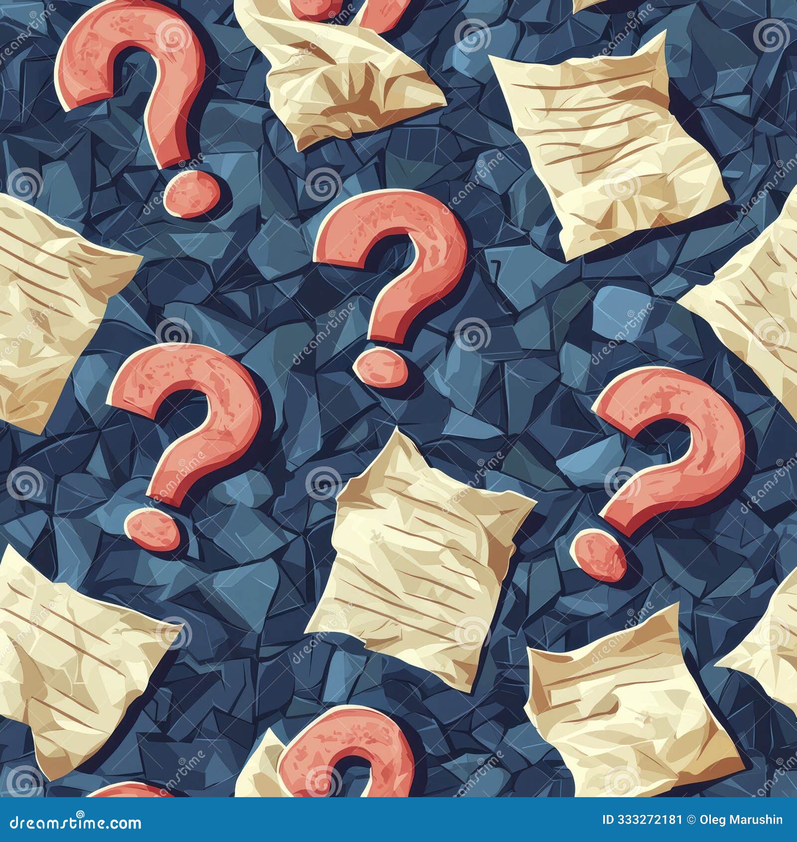 Colored Crumpled Paper with Question Marks is a Background for Quizzes ...