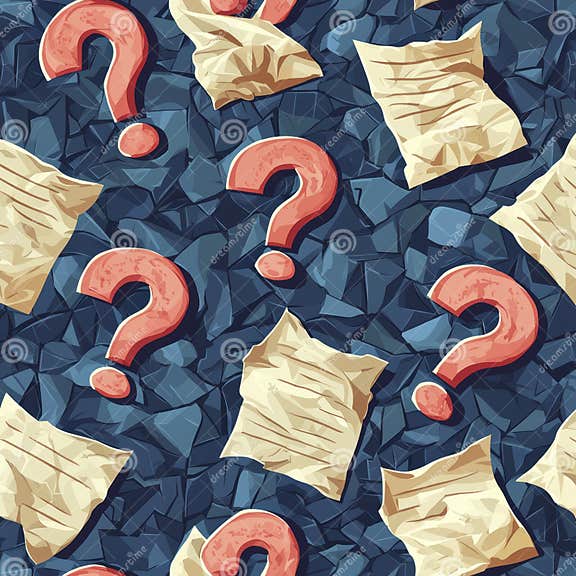 Colored Crumpled Paper with Question Marks is a Background for Quizzes ...