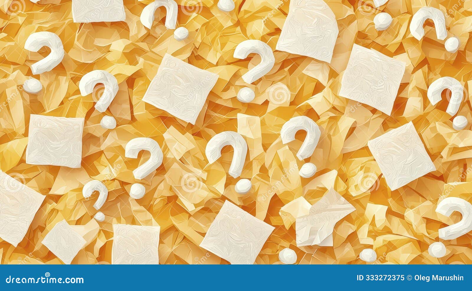 Colored Crumpled Paper with Question Marks is a Background for Quizzes ...