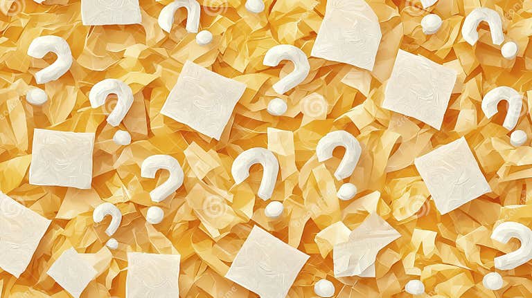 Colored Crumpled Paper with Question Marks is a Background for Quizzes ...