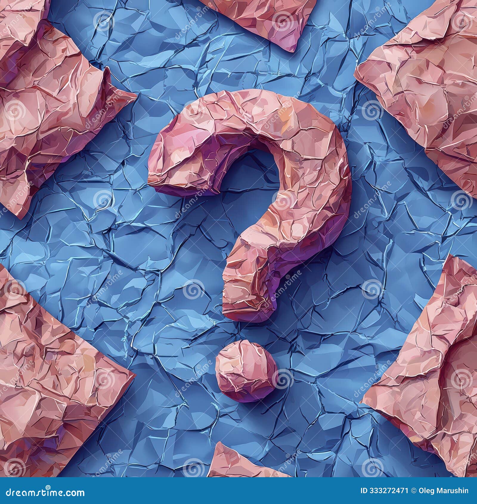 Colored Crumpled Paper with Question Marks is a Background for Quizzes ...