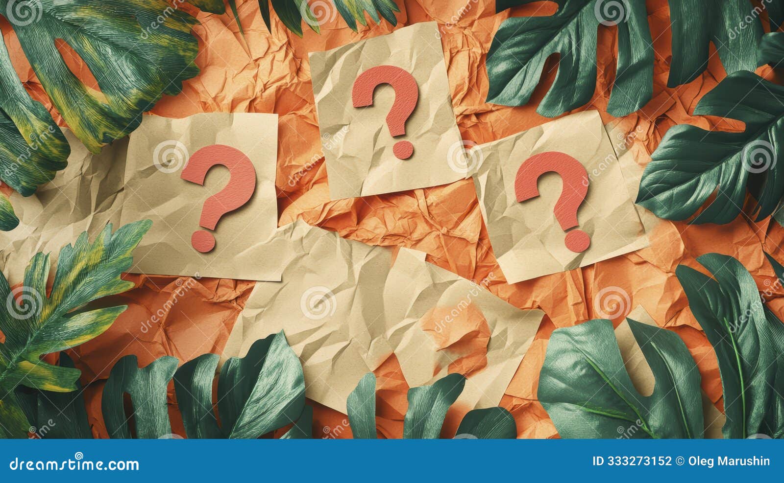 Colored Crumpled Paper with Question Marks is a Background for Quizzes ...
