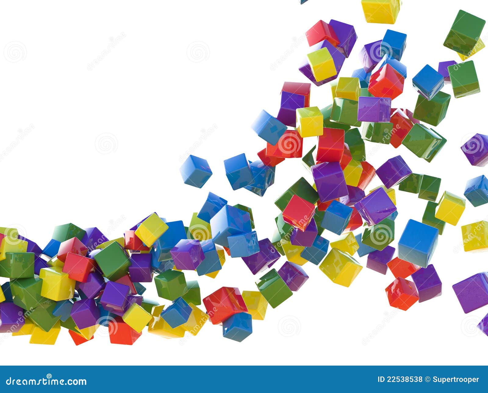 Colored cubes stock illustration. Illustration of play - 22538538