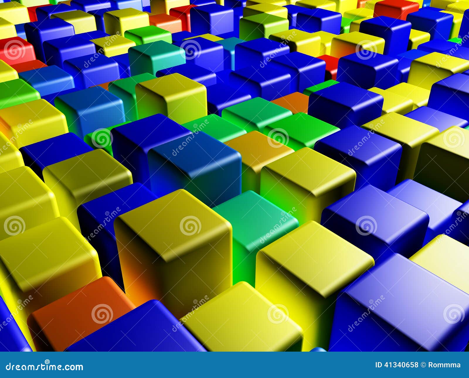 Colored cubes stock illustration. Illustration of colorful - 41340658