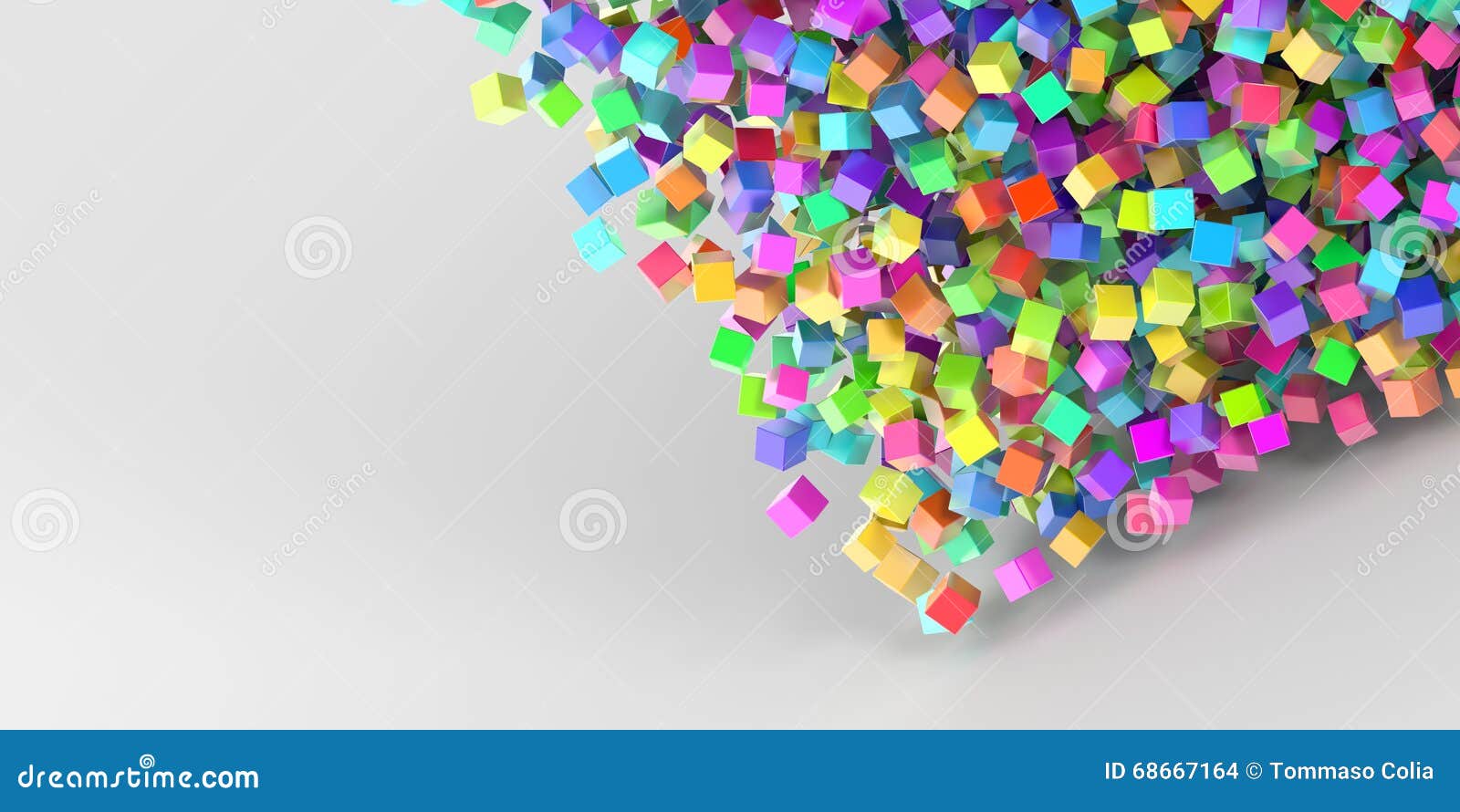 Colored cubes background stock illustration. Illustration of concept ...