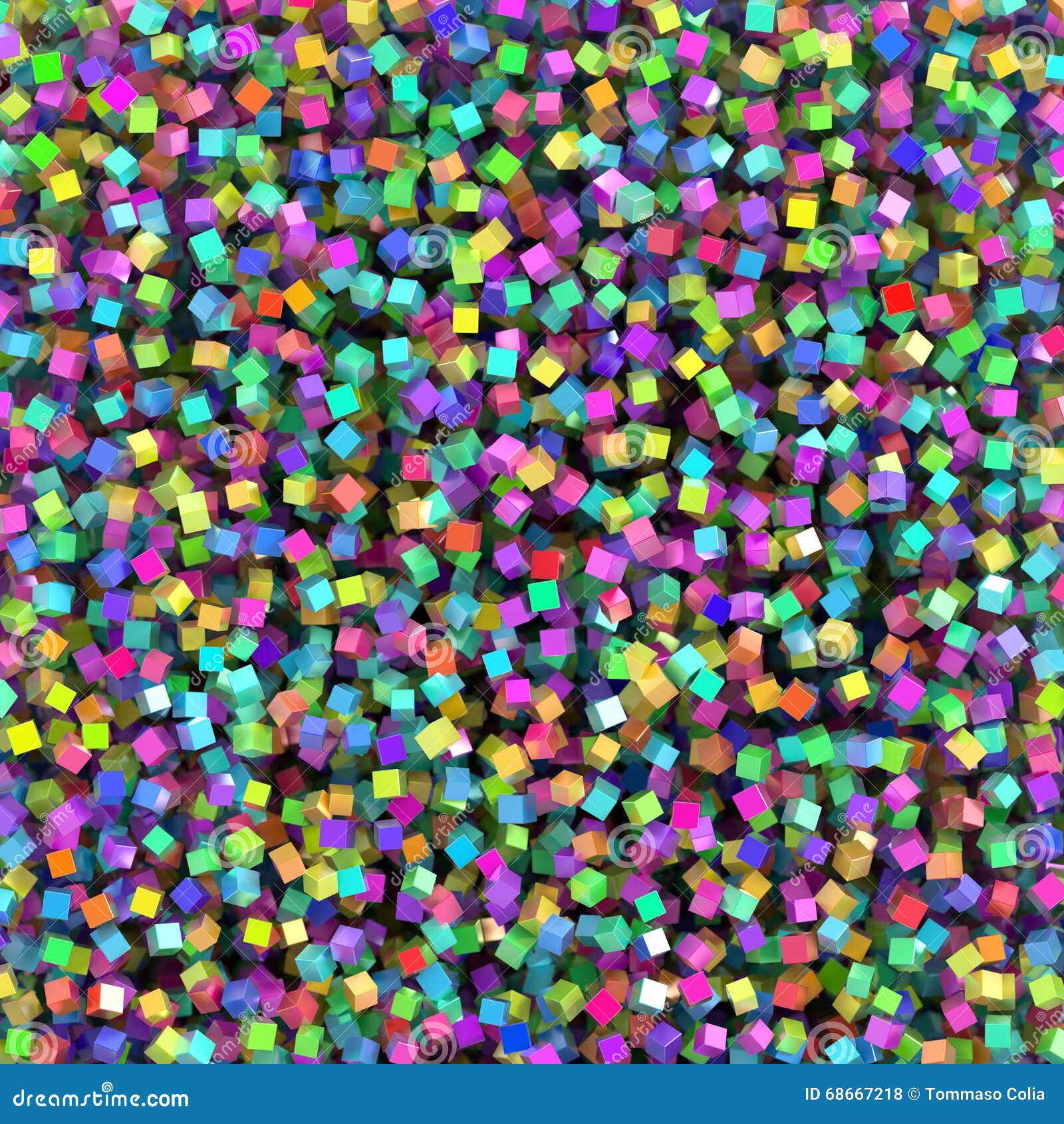 Colored cubes background stock illustration. Illustration of digital ...